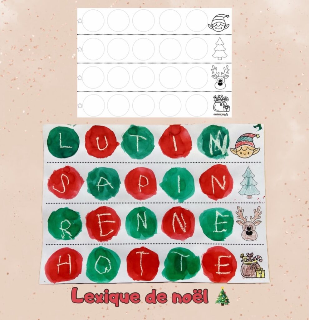 Lexique : Noël – Maîtresse Suzy